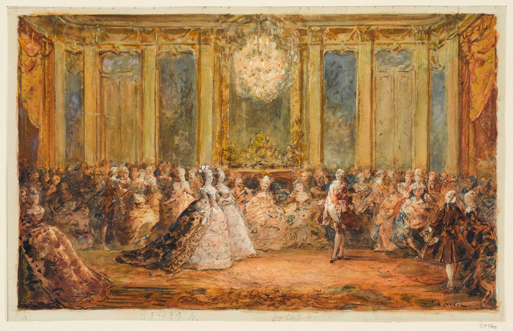 Reception in the Hall of Mirrors at Versailles