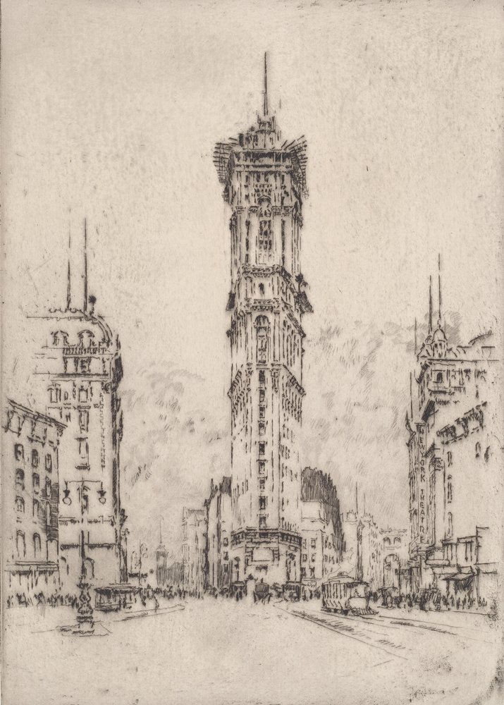 The Times Building by Joseph Pennell: Buy fine art prints