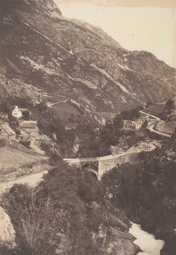 Pont de Sia Route de Gavarnie St Sauveur, 1853