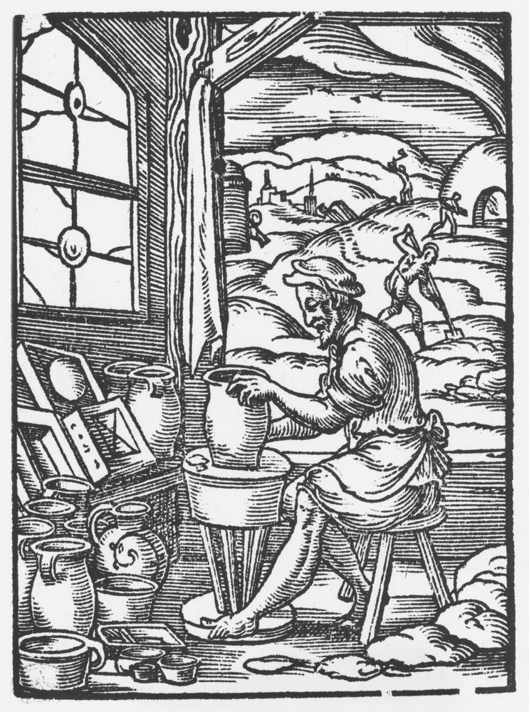 The Potter, 1574 by Jost Amman: Buy fine art print