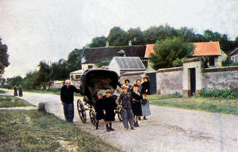 A Family Fleeing from the German Invasion During the Battle of the ...