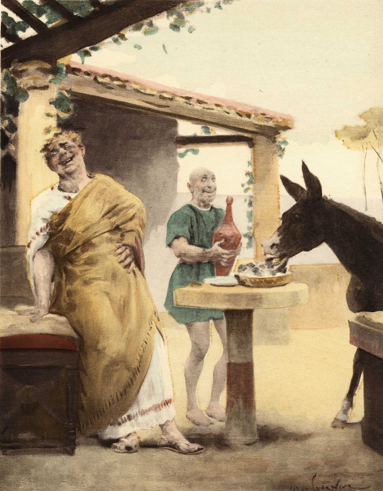 Philomenes Dying to Laugh at the Sight of Sycophagus Donkey Eating Figs ...
