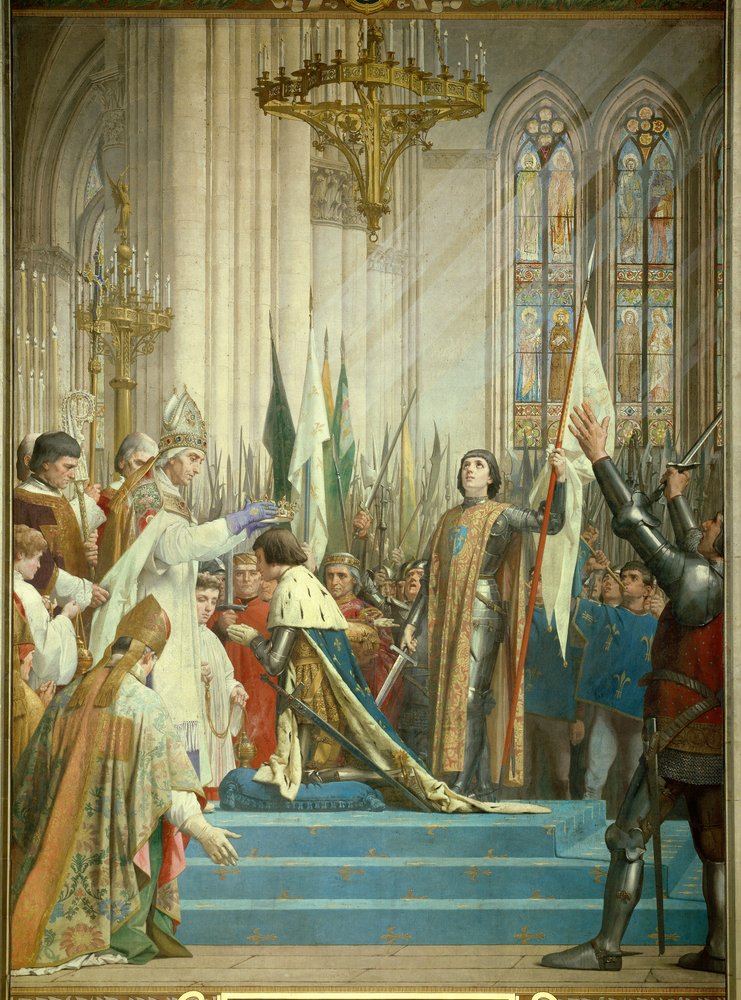 King Charles VII (1403-1461) received the crown in the Cathedral of ...