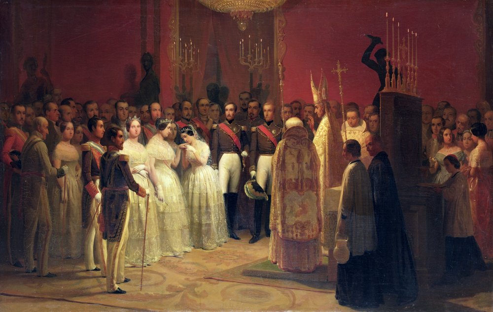 Marriages of Queen Isabella II to Prince Francisco de Assisi de Bourbon ...