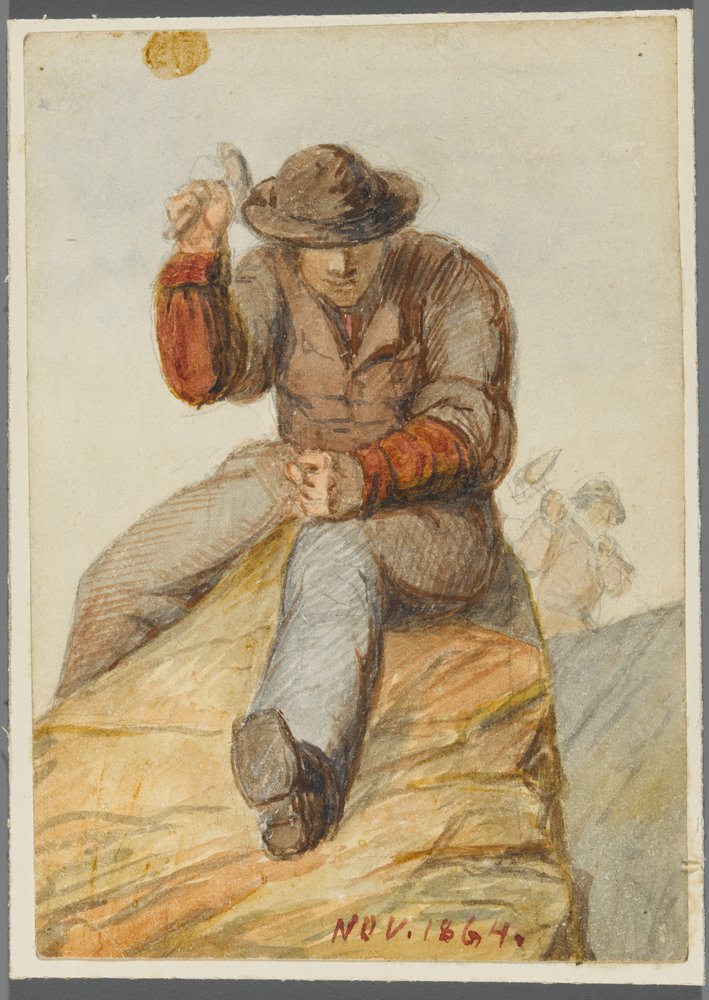 Stone Worker by Karl L.H. Mueller: Buy fine art print