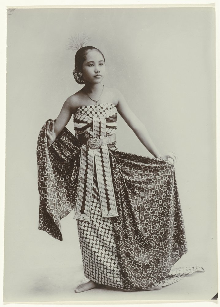 Studio Portrait of a Javanese Dancer by Kassian Cephas
