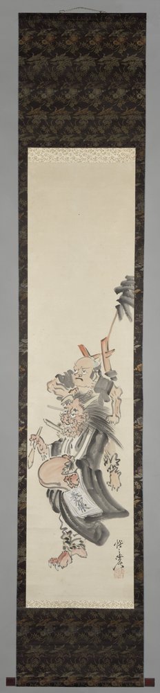 A demon as a mendicant monk by Kawanabe Kyosai