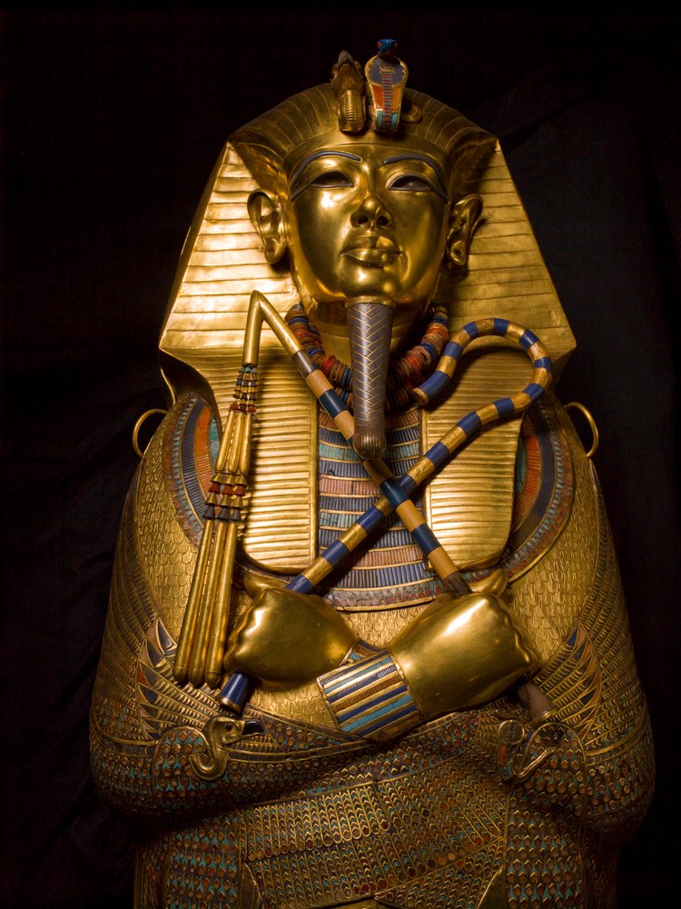 Sarcophagus of King Tut, King Tutankhamun, Egypt, Egyptian Museum, Gold