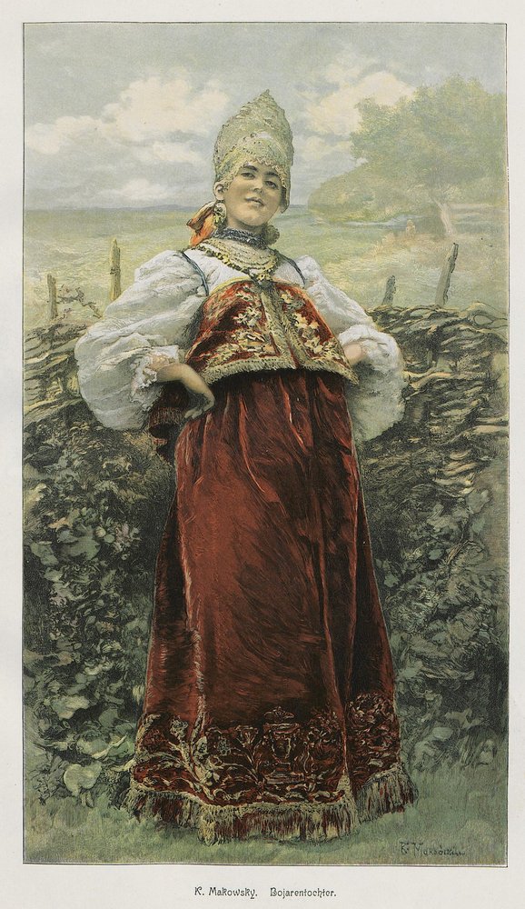 Boyar Daughter by Konstantin Makovsky: Buy fine art print