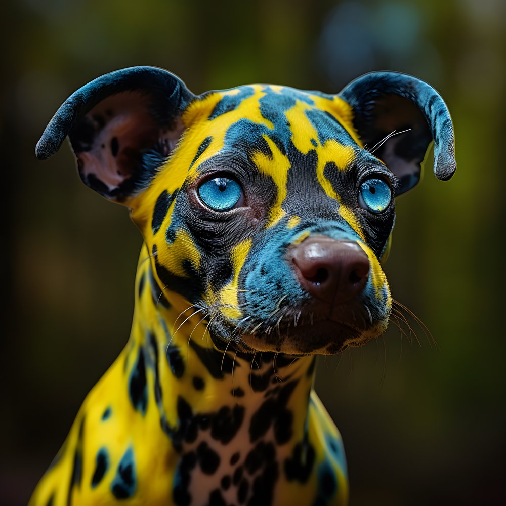 A Single Alien, Part Poison Dart Frog + Part Dog 1