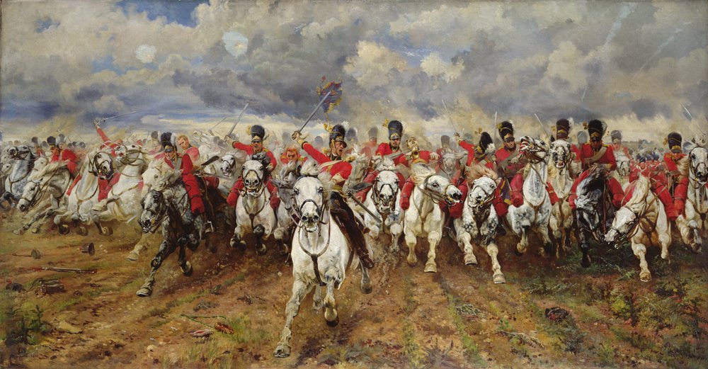 Scotland For Ever! 1881 by Lady Butler: Buy fine art print