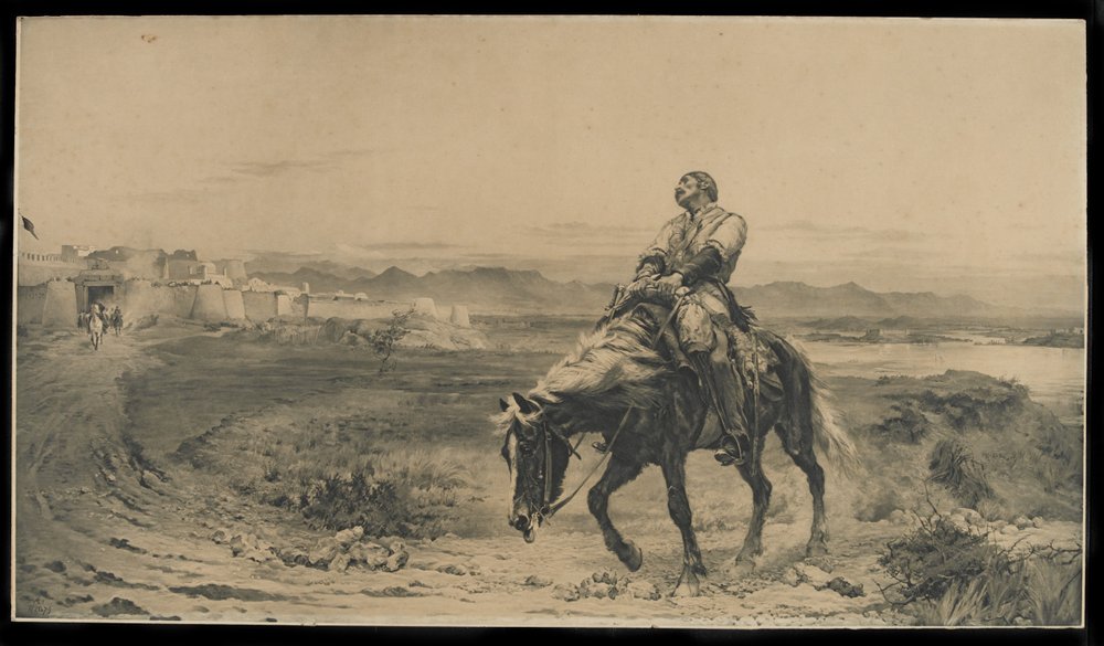 The Remnants of an Army by Lady Butler: Buy fine art print