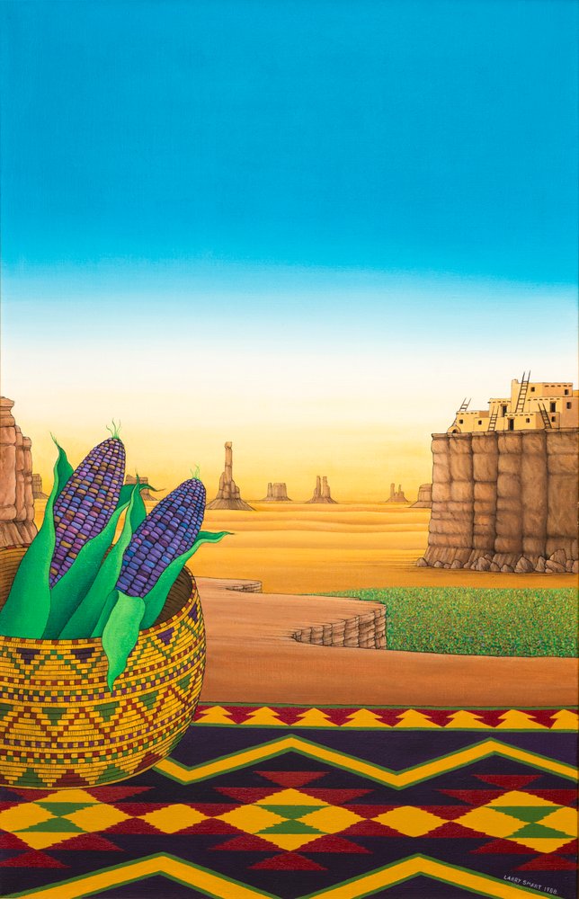 Hopi Blue Corn by Larry Smart: Premium art reproduction