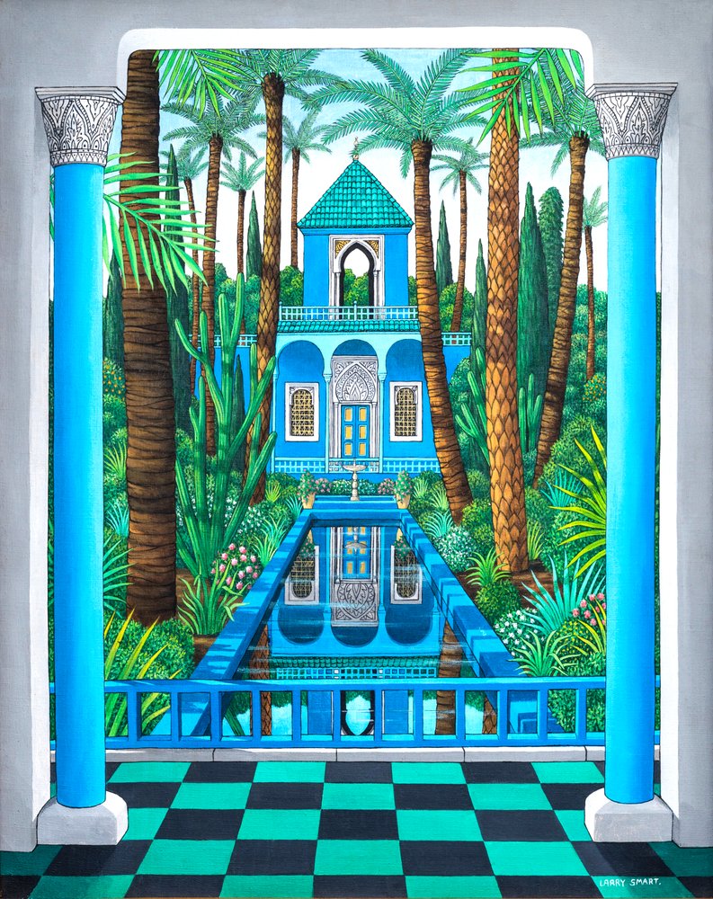 Marjorelle Reflections, 1998 by Larry Smart