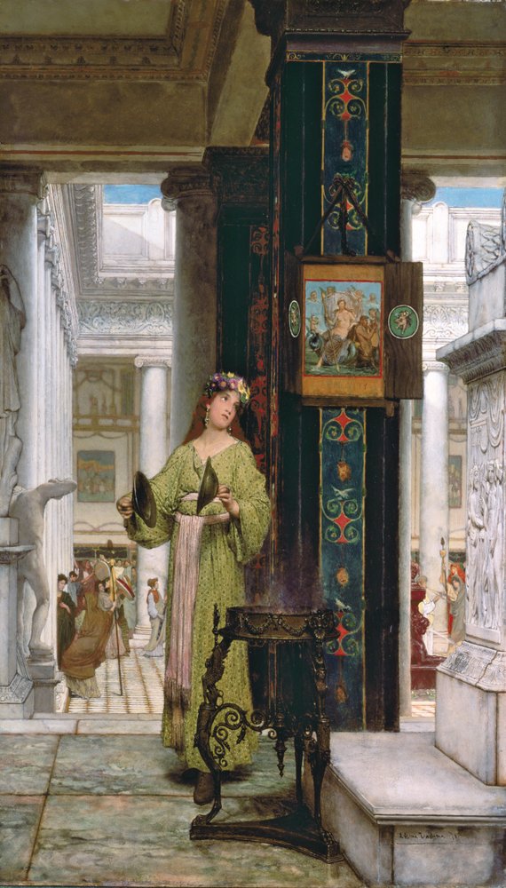 In the Temple, 1871 by Lawrence Alma-Tadema