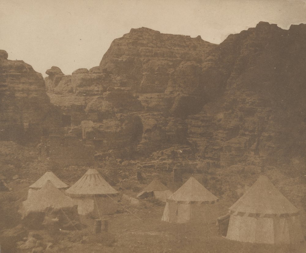 Expedition Camp, Petra, 1852 by Leavitt Hunt.