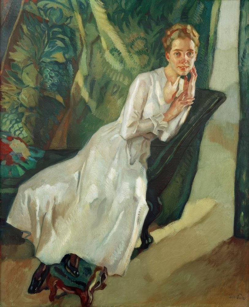 Portrait of Mrs. Halseband by Leo Putz: Buy fine art print