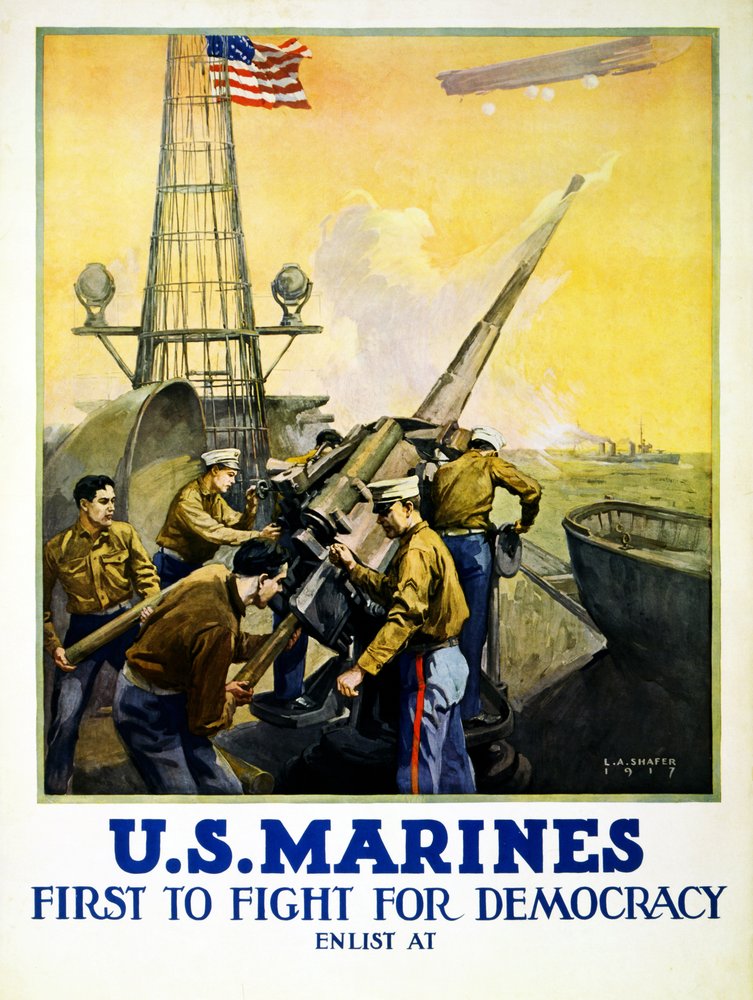 U.S. Marines by Leon Alaric Shafer: Buy fine art print