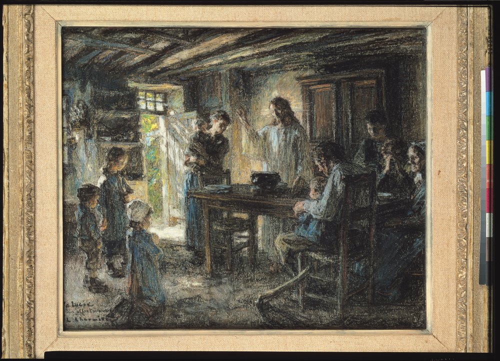 Christ with the Meek by Leon-Augustin Lhermitte