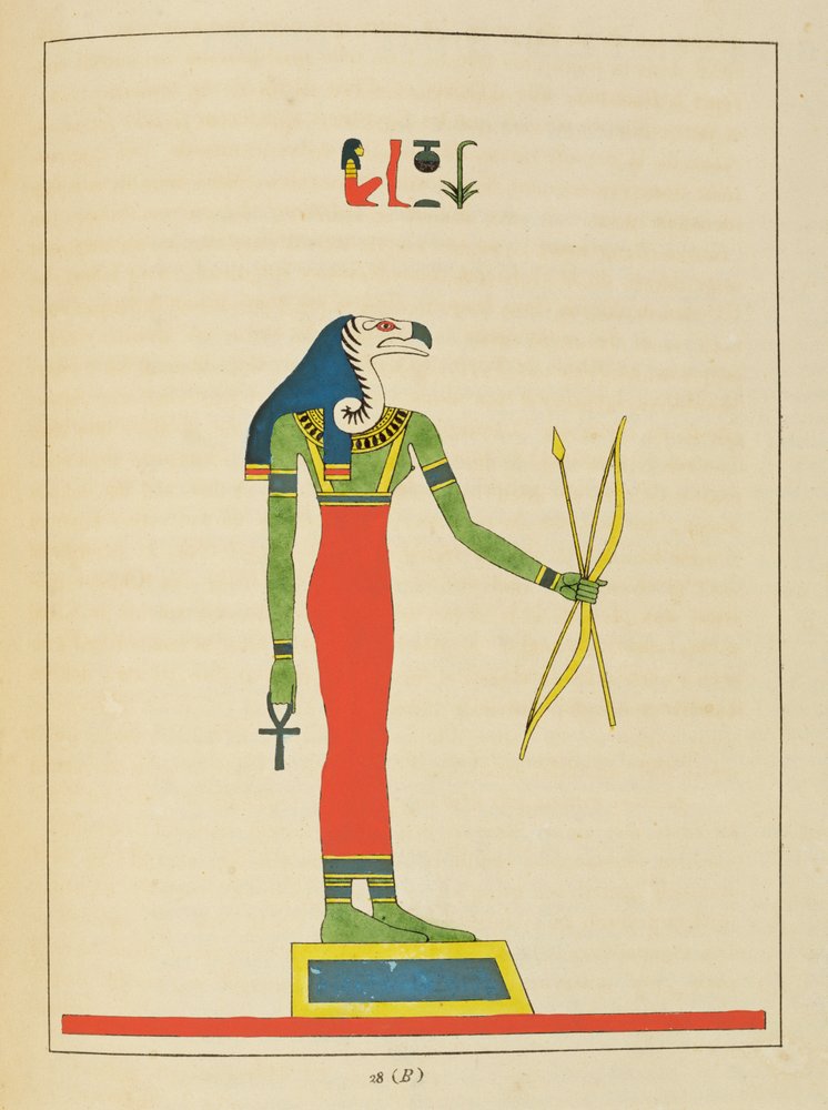 The Goddess Nekhbet, Illustration from Pantheon Egyptien: Collection ...