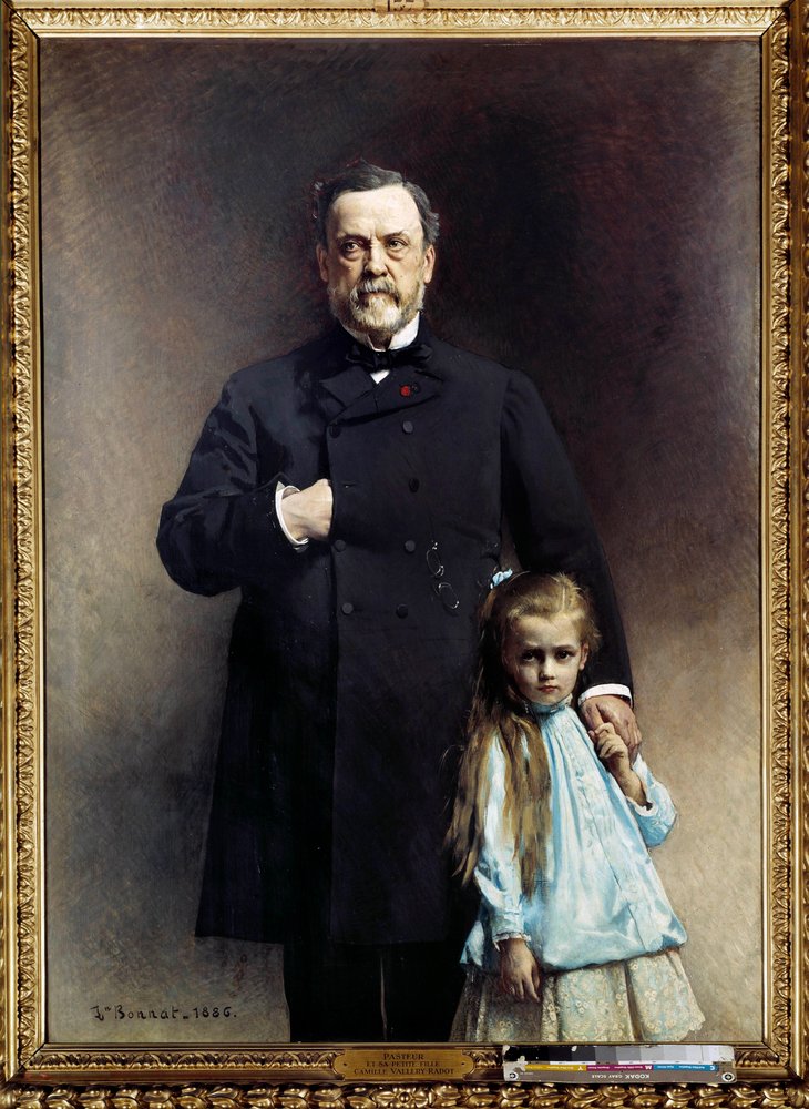 Portrait of Louis Pasteur with His Granddaughter Camille Vallery Radot