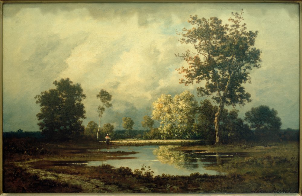 Landscape with Pond by Leon Richet: Buy fine art print
