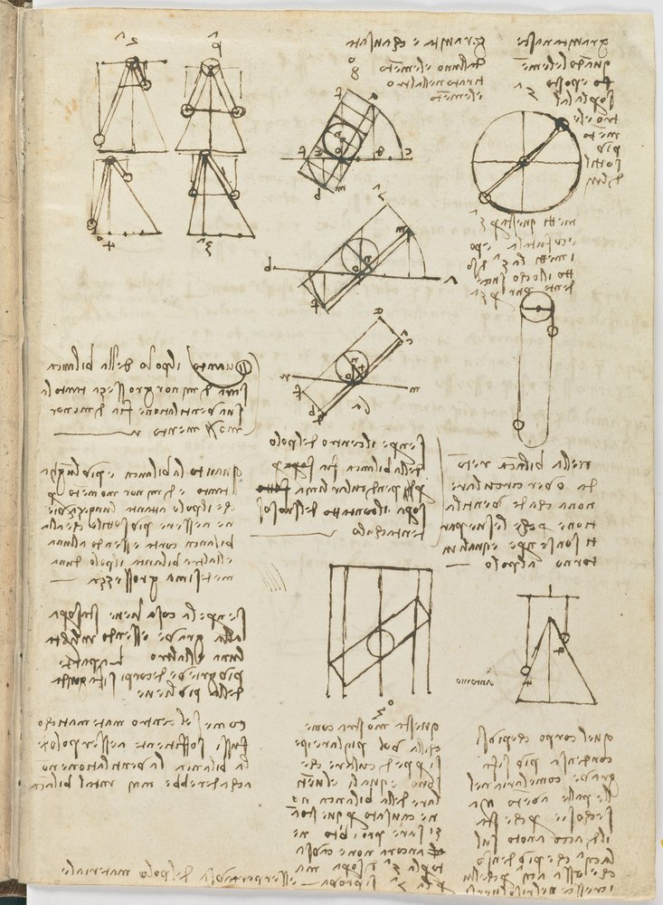 Birds Flight Code, Sheet 1 Recto by Leonardo da Vinci