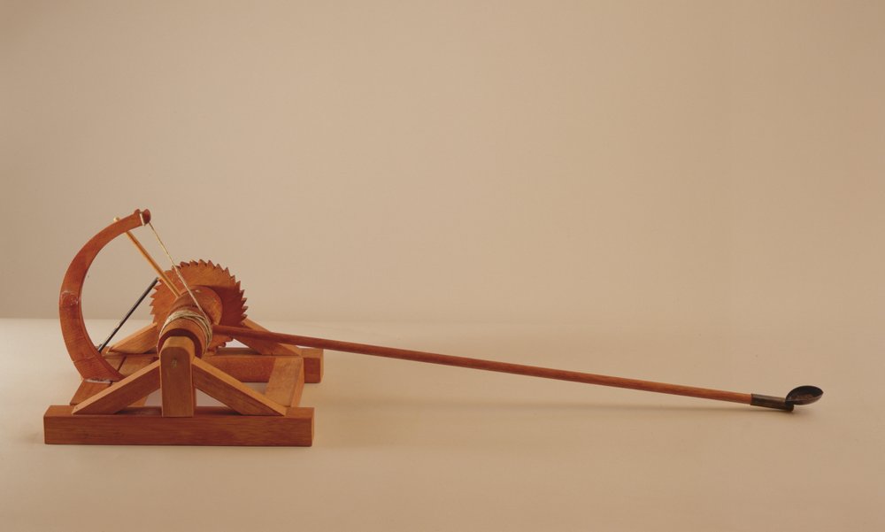 Model Reconstruction of da Vinci's Design for a Catapult