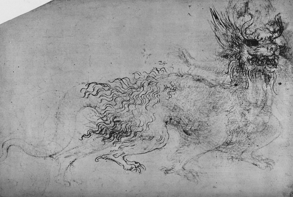 A Dragon by Leonardo da Vinci: Buy fine art print