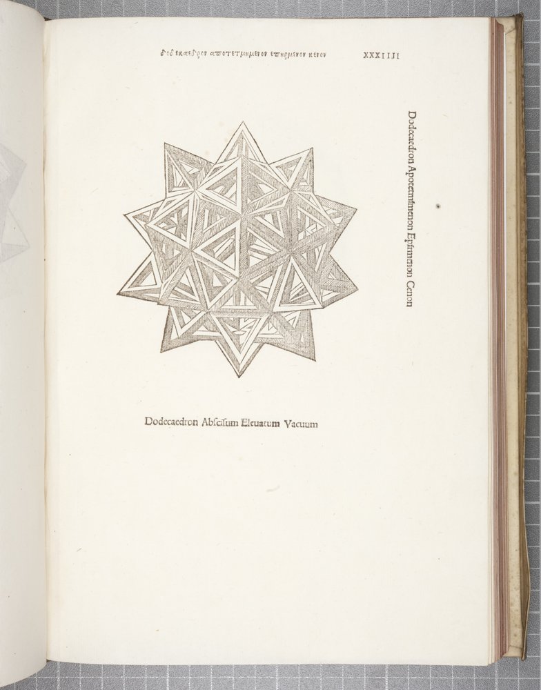 Divina Proportione, by Luca Pacioli by Leonardo da Vinci
