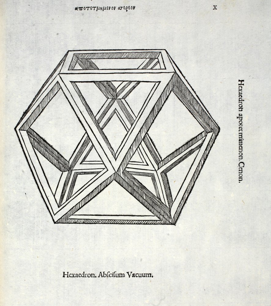 Hexaedron Abscisum Vacuum, Illustration from 'Divina Proportione' by ...