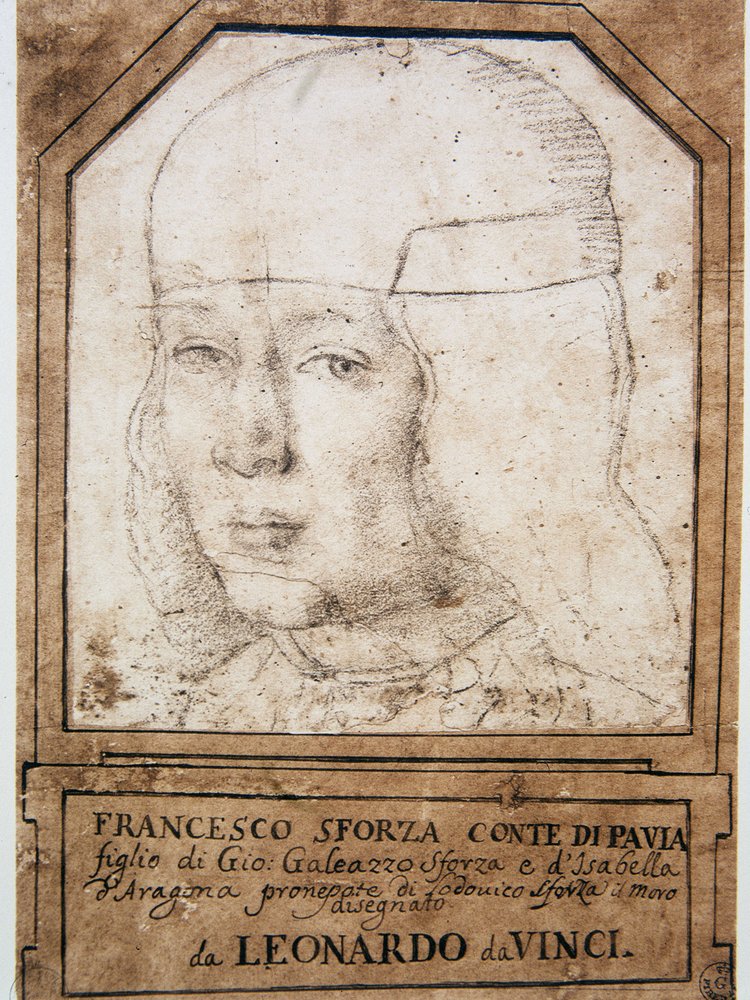 Leonardo da Vinci: Portrait of Francesco Sforza (1491-1512), Son of ...