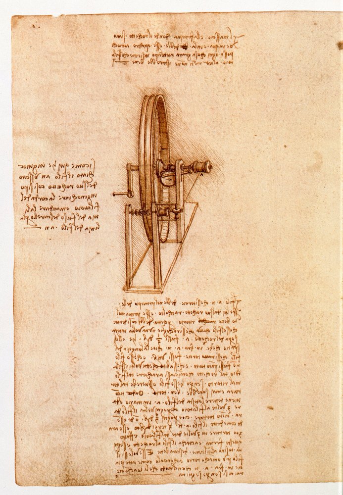 Study for a Spinning Wheel, 'Codex Madrid I'
