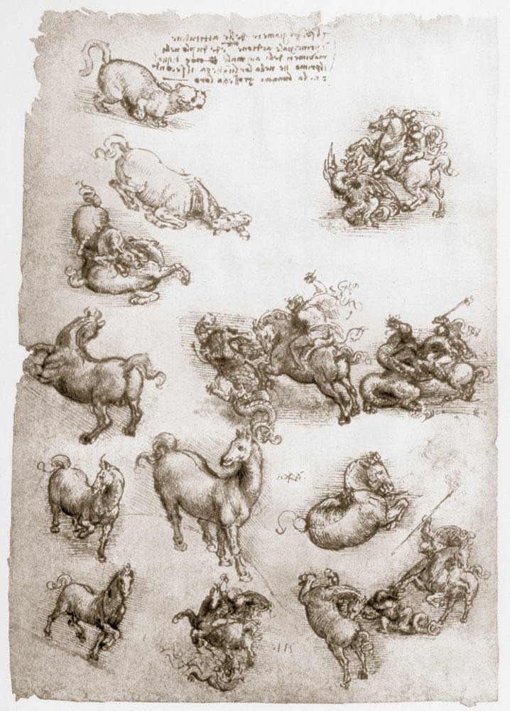 St George and the Dragon by Leonardo da Vinci