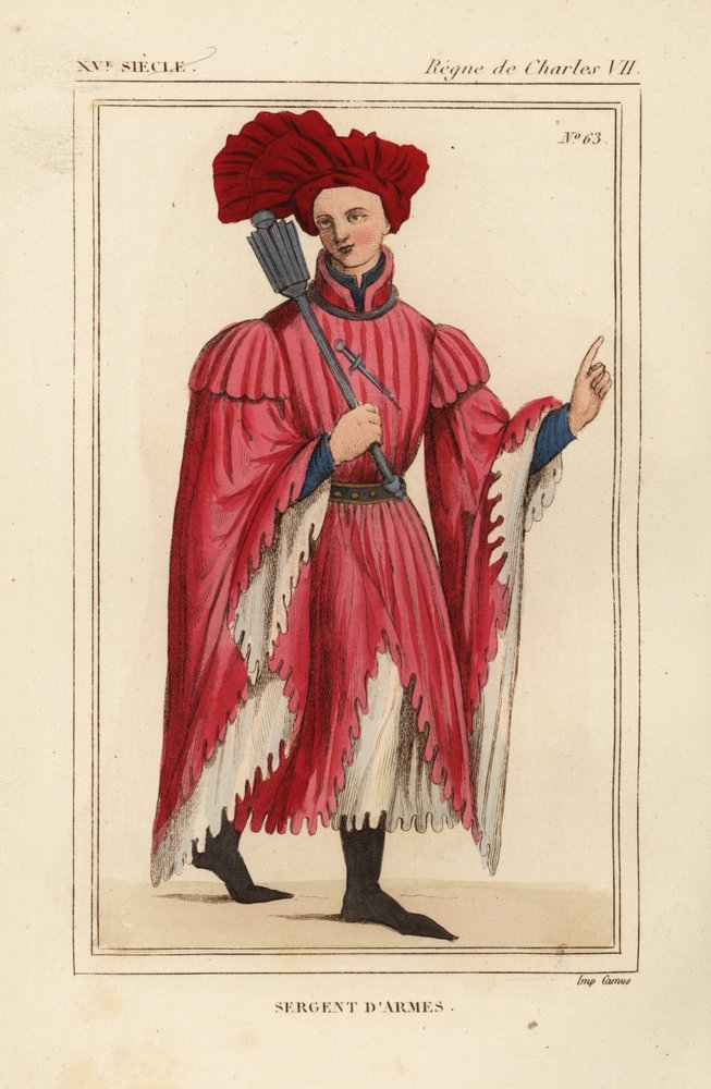 Sergeant-at-Arms with Ceremonial Mace by Leopold Massard