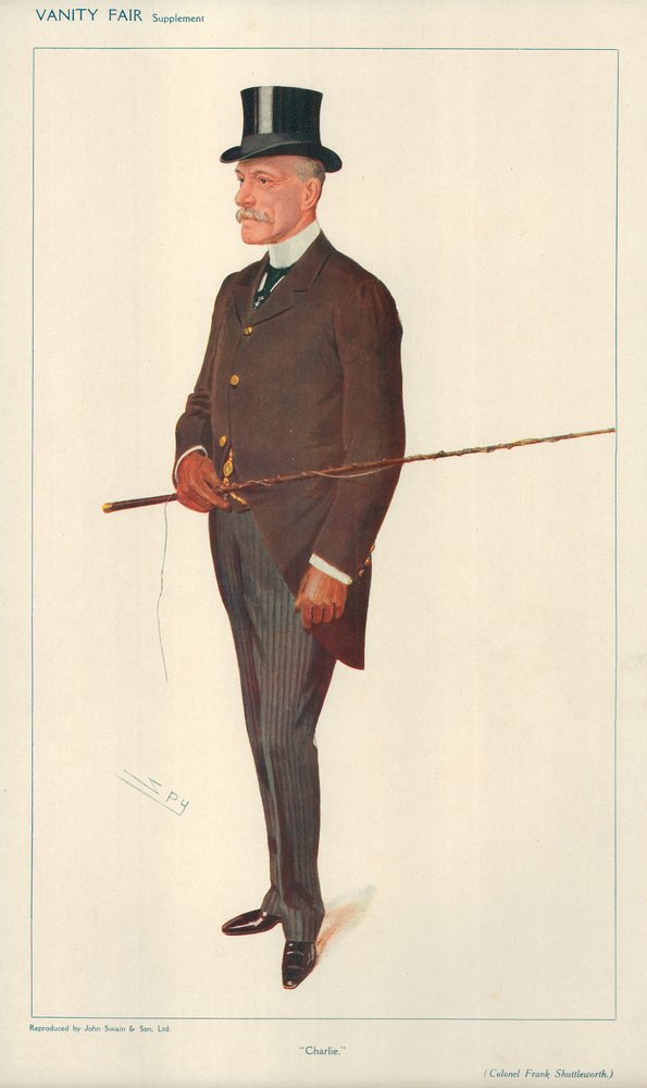 Colonel Frank Shuttleworth, Charlie, Vanity Fair cartoon