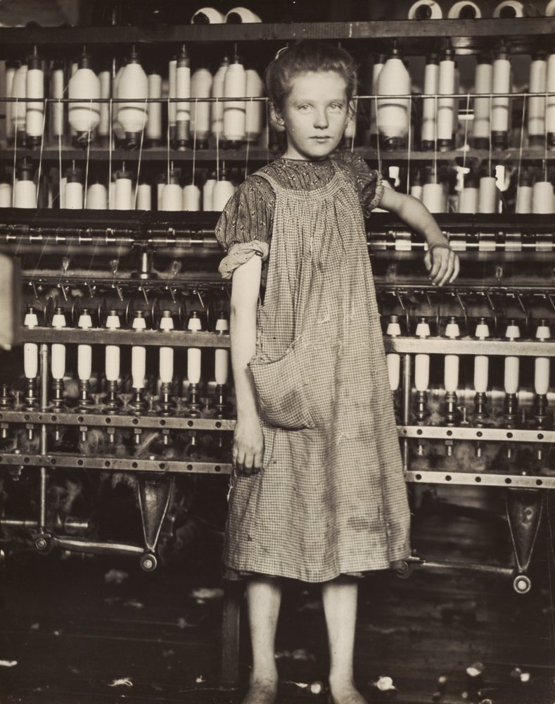 Addie Card, 12 Years Old. Spinner in Cotton Mill, North Pownal, Vermont