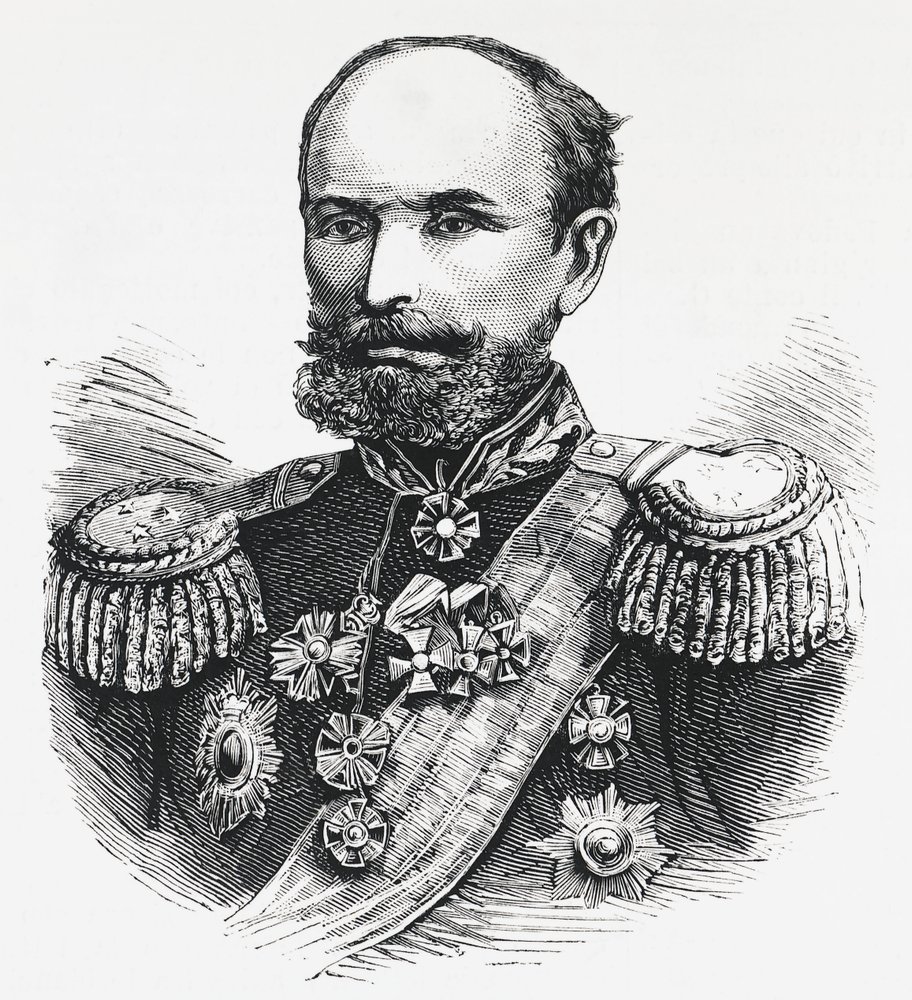 Portrait of General Oklobjio, Russian commander in the Caucasus ...