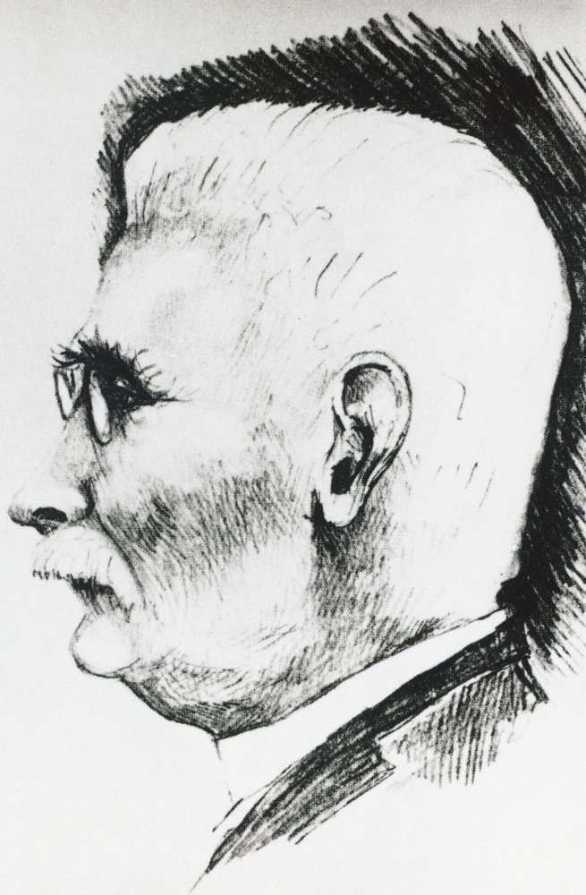 Profile Portrait of Henri Louis Le Chatelier (1850-1936), French ...