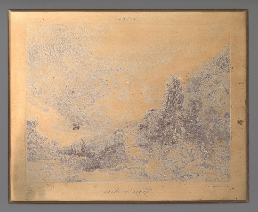 Landscape in Switzerland by Léopold Desbrosses