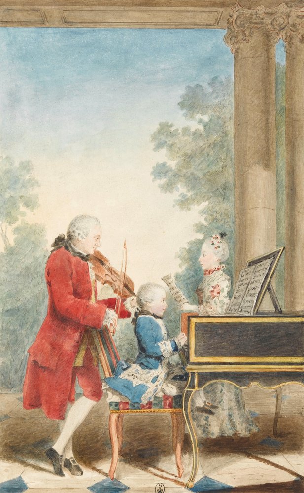 Portrait of Wolfgang Amadeus Mozart (Salzburg, 1756-Vienna, 1791 ...
