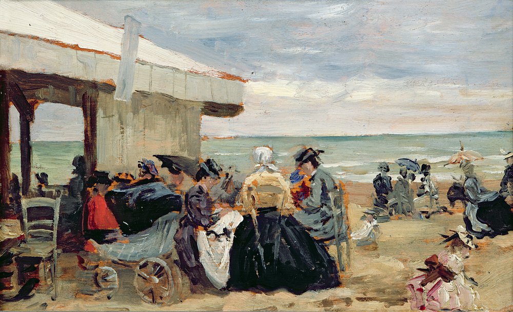 A Beach Scene by Eugene Louis Boudin: Buy fine art prints