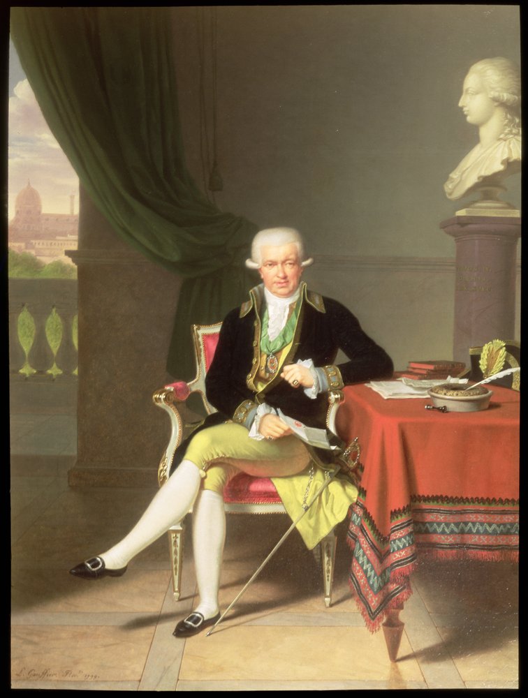 A Portrait of Johan Claes Lagersvard by Louis Gauffier