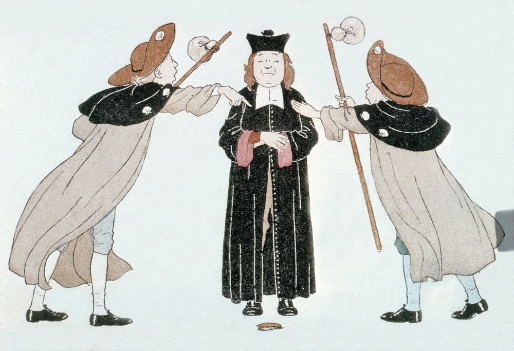 Fable by Jean de La Fontaine: 'The Oyster and the Litigants', 1888