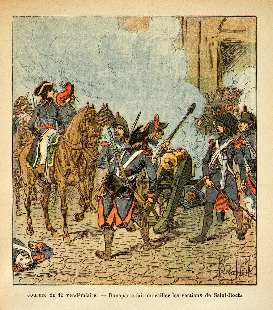 Day of the 13th of Friday, Bonaparte makes the sections of Saint Roch ...