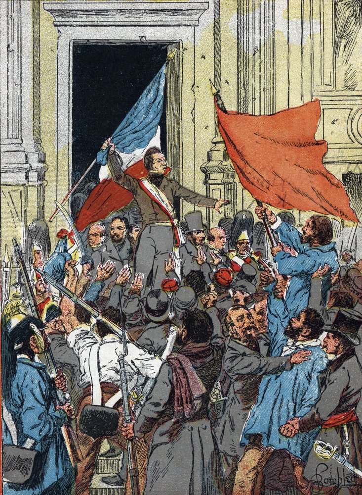 Proclamation of the Second Republic, Revolution of 1848: Alphonse de ...