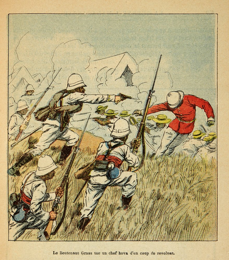 The War in Madagascar: Lieutenant Grss Kills a Hova Chief During the ...