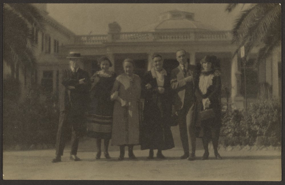 Group Portrait in Front of Public Building