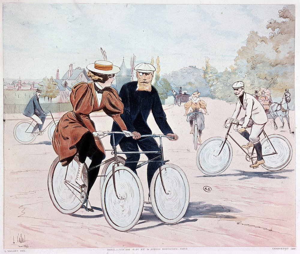 Tandem by Louis Vallet: Highest-quality art reproduction
