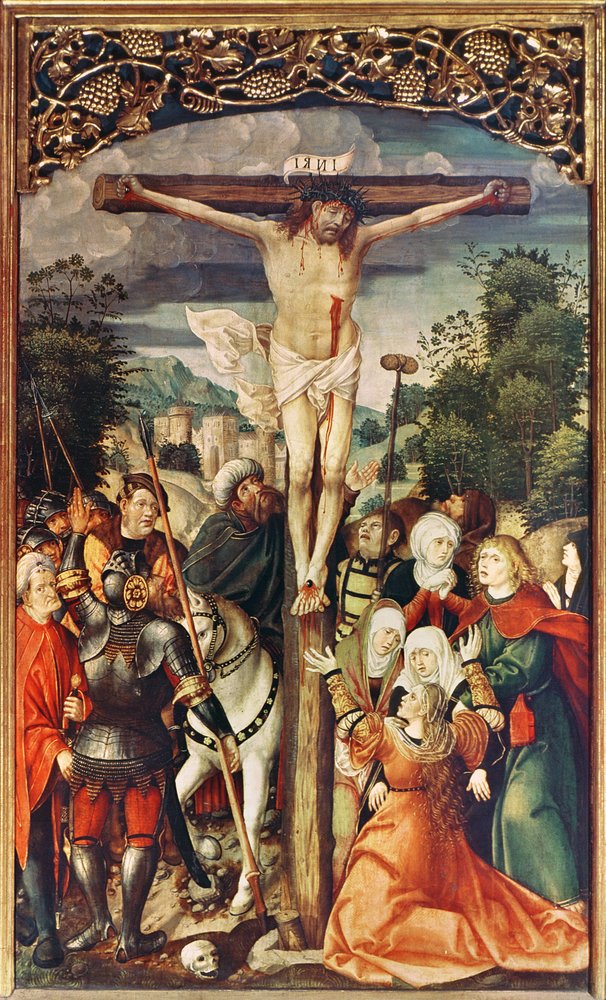 Altarpiece Showing the Life of Christ (detail of the Crucifixion)